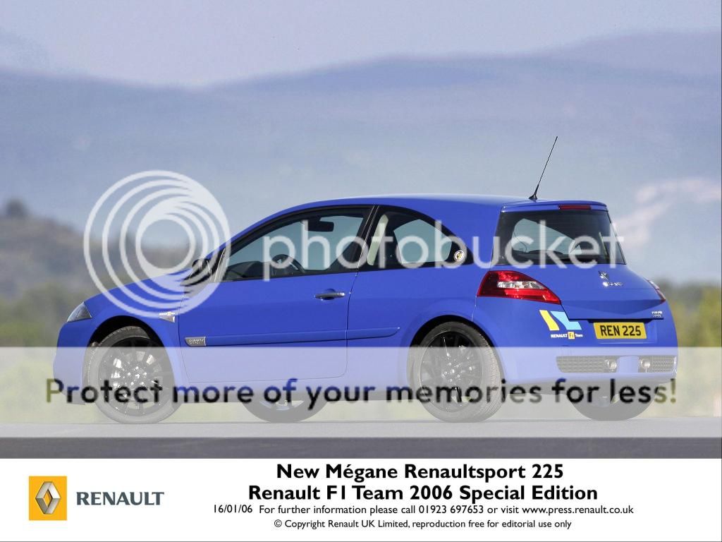 Megane 225 F1 Team Register | RSMegane.com