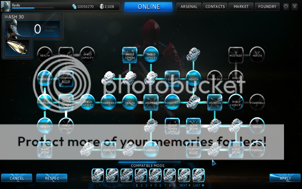 Post Your Favorite Warframe's Skill Tree + Mods! - General Discussion ...