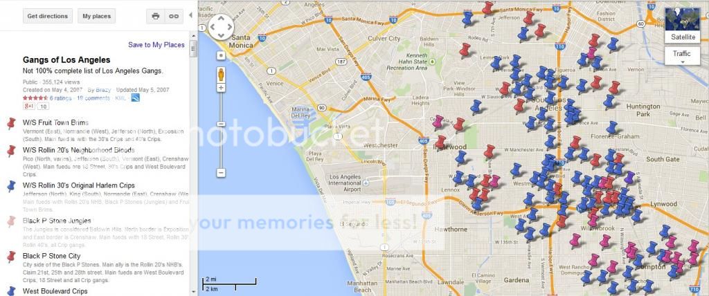 LA Update! Google Maps Show Criminal Street Gangs - Stormfront