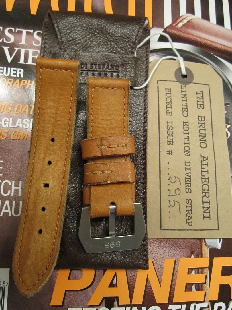 FS 24mm Bruno Allegrini Diver Strap and OEM 20mm Panerai Tang Buckle ...