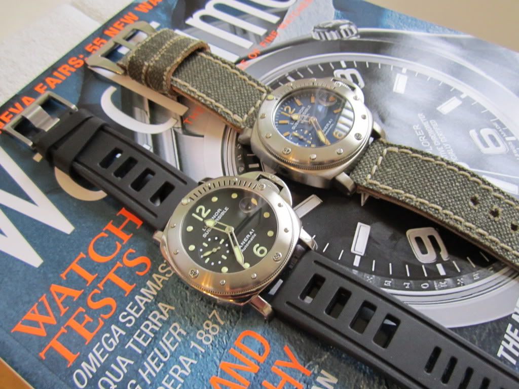 PAM 87 on Micah French Canvas and Pics with PAM 24 - The Dive Watch ...